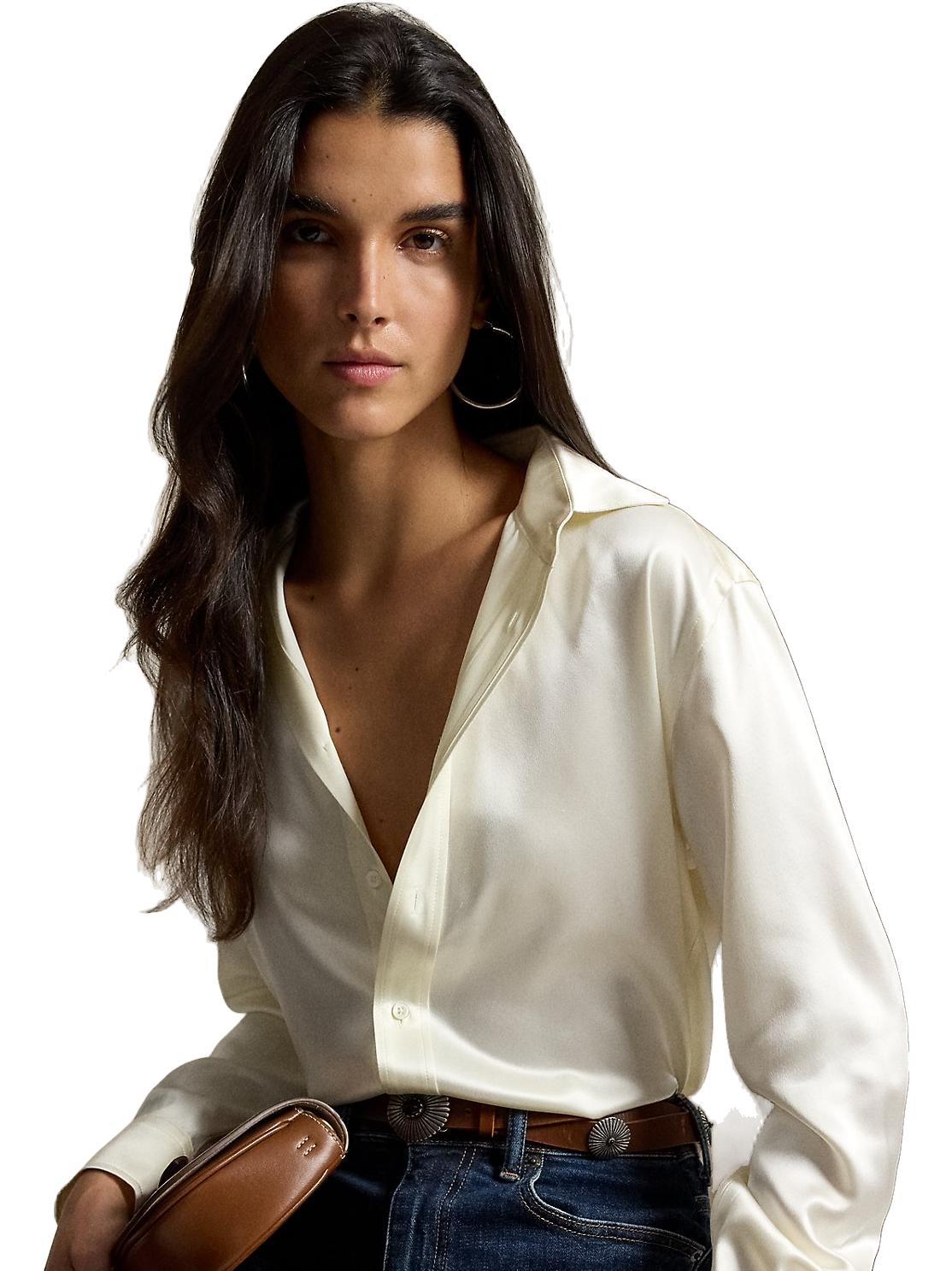 RALPH LAUREN Ralph Lauren Slim Fit Silk Shirt